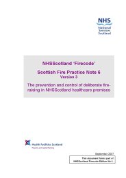 Prevention and control of deliberate fire-raising in NHSScotland ...