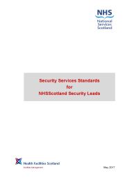 Security services standards for NHS Scotland security leads - The ...