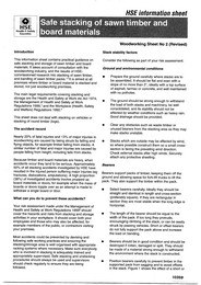 Safe stacking of sawn timber and board materials. Revision 1 - The ...