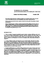 Working platforms (non-integrated) on forklift trucks. 3rd edition ...