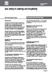 Gas safety in catering and hospitality - The Construction Information ...