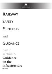 Railway safety principles and guidance. Part 2. Section A - Guidance on ...