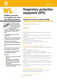 Respiratory protective equipment (RPE) - The Construction Information ...