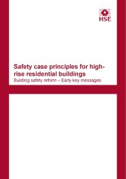 Safety case principles for high-rise residential buildings. Building ...