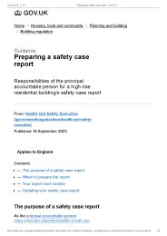 Preparing a safety case report - The Construction Information Service