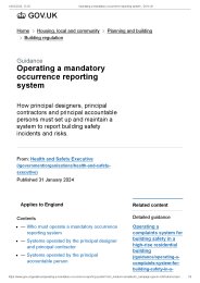 Operating a mandatory occurrence reporting system - The Construction ...