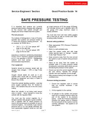 Safe pressure testing - The Construction Information Service