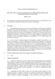 Explanatory Memorandum to the Town and Country Planning (Local ...
