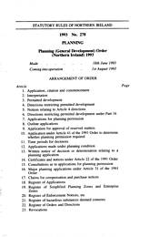 Planning (General Development) order (Northern Ireland) 1993 - The ...