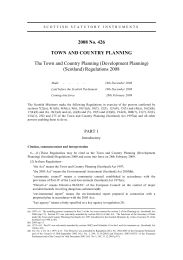 Town and Country Planning (Development Planning) (Scotland) Regulations ...