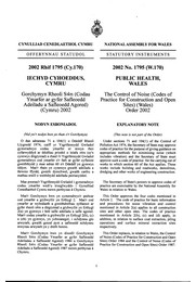 Control of Noise (Codes of Practice for Construction and Open Sites ...