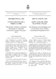 Planning (Listed Buildings and Conservation Areas) (Wales) (Amendment ...