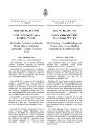 Planning (Listed Buildings and Conservation Areas) (Wales) (Amendment ...