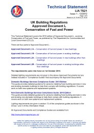 UK building regulations approved document L: conservation of fuel and ...