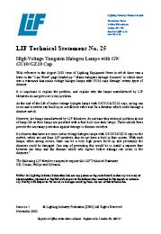 High voltage tungsten halogen lamps with G9/GU10/GZ10 cap - The ...