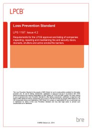 Requirements for the LPCB approval and listing of companies inspecting ...