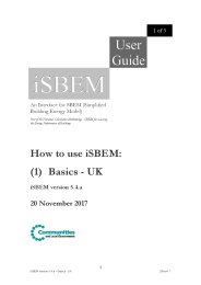 User guide 1 of 3 to iSBEM: an interface for SBEM (Simplified Building ...