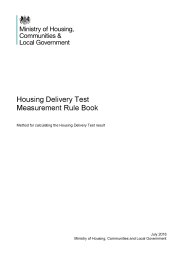 Housing delivery test measurement rule book. Method for calculating the ...