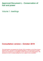 Approved Document L - conservation of fuel and power. Volume 1 ...