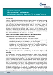 Chromium (VI) and cement. Compliance protocol for chromium (VI) content ...