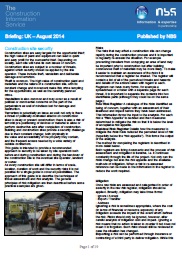 The Construction Information Service - Briefing (UK - August 2014 ...