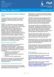 The Construction Information Service - Briefing (UK - January 2015 ...