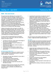 The Construction Information Service - Briefing (UK - April 2015) - The ...