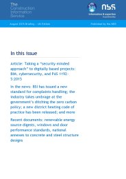 The Construction Information Service August 2015 Briefing - UK Edition ...