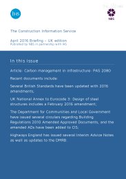 The Construction Information Service April 2016 Briefing - UK Edition ...