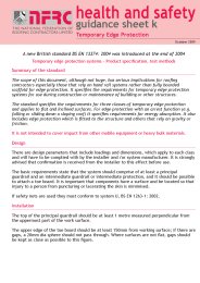 Temporary edge protection - The Construction Information Service