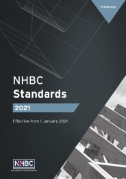 NHBC Standards 2021 - The Construction Information Service