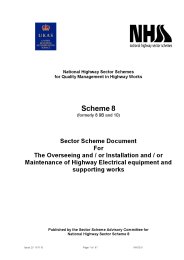 Sector scheme document for the overseeing and/or installation and/or ...