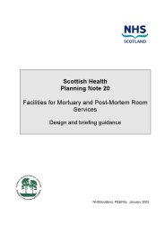 Facilities for mortuary and post-mortem room services. Design and ...
