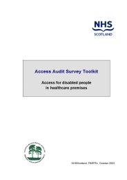 Access audit survey toolkit - access for disabled people in healthcare ...
