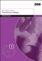 OGC gateway review 2. Procurement strategy. OGC best practice - The ...