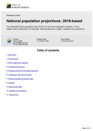 National population projections: 2018-based - The Construction Information Service