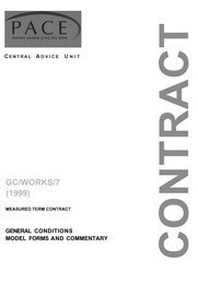 Measured term contract. General conditions model forms and commentary ...
