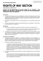 Advice on the definition of byway open to all traffic - the effect of ...