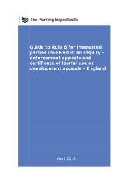 Guide to rule 6 for interested parties involved in an inquiry - enforcement appeals and ...