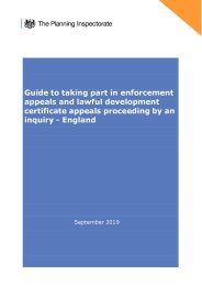 Guide to taking part in enforcement appeals and lawful development ...