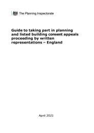 Guide to taking part in planning and listed building consent appeals ...