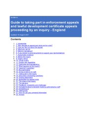 Guide to taking part in enforcement appeals and lawful development certificate appeals ...
