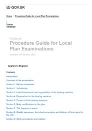 Procedure guide for local plan examinations (revised February 2022 ...
