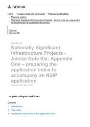 Nationally significant infrastructure projects - advice note six ...