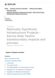 Nationally significant infrastructure projects - advice note twelve ...