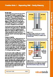 Separating wall - cavity masonry - The Construction Information Service