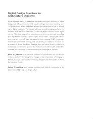 Digital design exercises for architecture students - The Construction ...