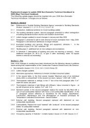 Replacement pages to update 2008 Non-Domestic Technical Handbook to ...