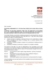 Proposed amendments to the Building (fees) (Scotland) regulations 2004 ...