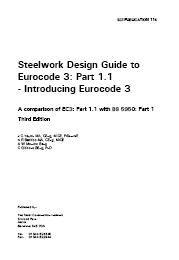 Steelwork design guide to Eurocode 3: part 1.1 - introducing Eurocode 3 ...